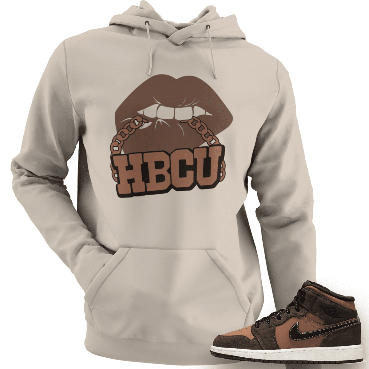 HBCU Chain Lips Hoodie | Melanin Apparel HBCU Chain Lips Hoodie | Melanin Apparel