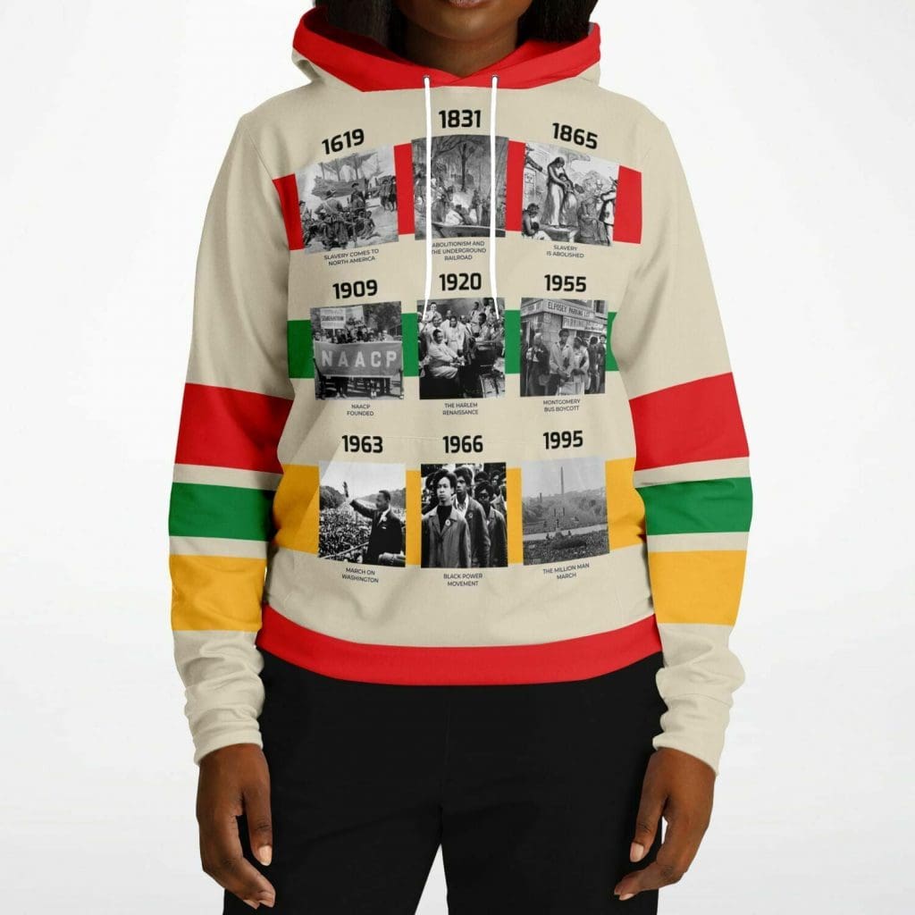 Black History Timeline Hoodie | Melanin Apparel