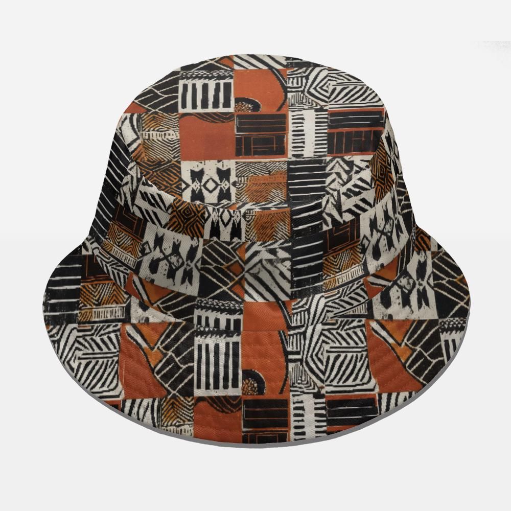 African Patchwork Reversible Bucket Hat | Melanin Apparel