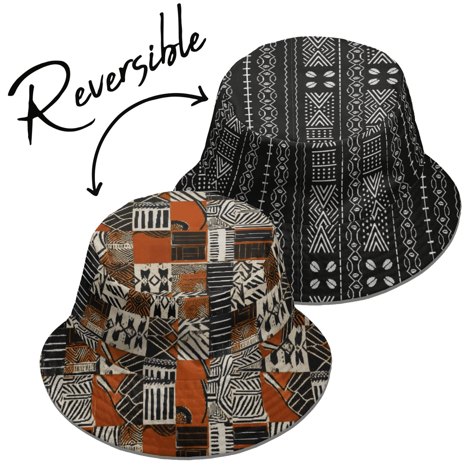 African Patchwork Reversible Bucket Hat | Melanin Apparel